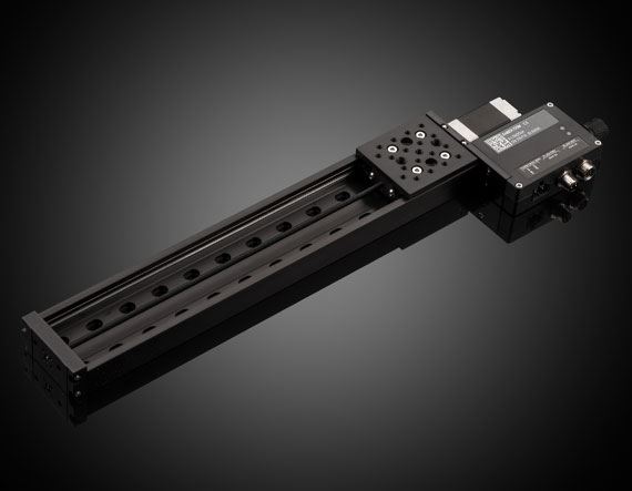 200mm Travel, Motorized Linear Stage, Integrated Controller, Rotary Encoder