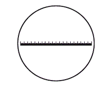 27mm Diameter, Metric Straight Line, Contact Reticle