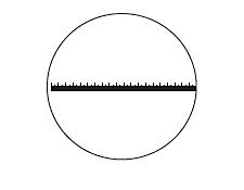 21mm Diameter, Metric Straight Line, Contact Reticle