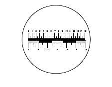 27mm Diameter, English/Metric Line, Contact Reticle
