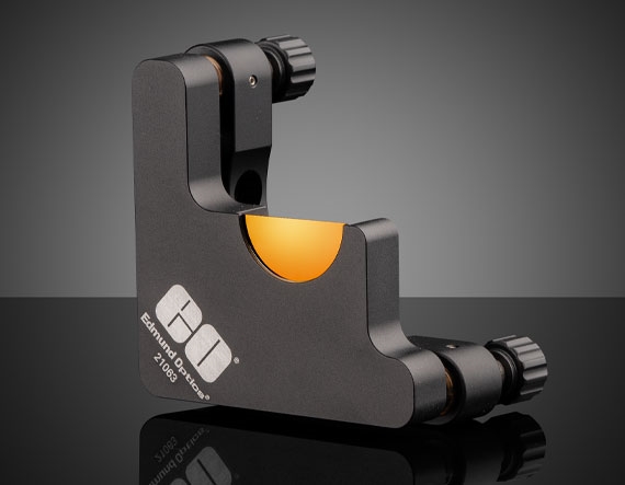 E-Series D-Shape Knife Edge Kinematic Mirror Mount | Edmund Optics