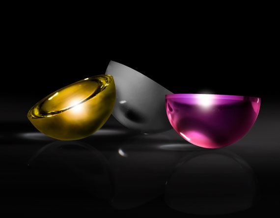 8mm Dia., Uncoated, ISP Optics Calcium Fluoride (CaF 2 ) Hemispherical ...