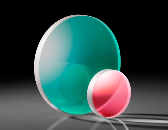 38.1mm Dia. x 200mm FL, Uncoated, ISP Optics Calcium Fluoride (CaF 2 ...