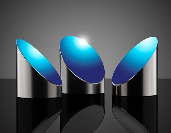25.4mm Dia. x 50.8mm EFL, Enhanced Deep UV (DUV) 90°Off-Axis Mirror