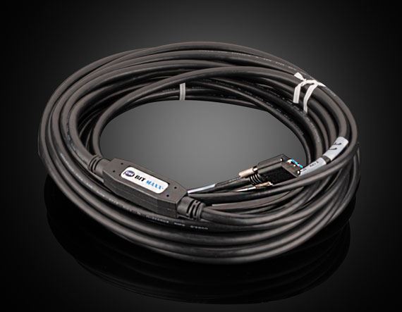 Type-A to Micro-B, USB 3.0 Locking Cable, 10m | Edmund Optics