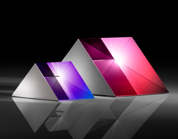 10mm UV-VIS Coated, UV Fused Silica Right Angle Prism