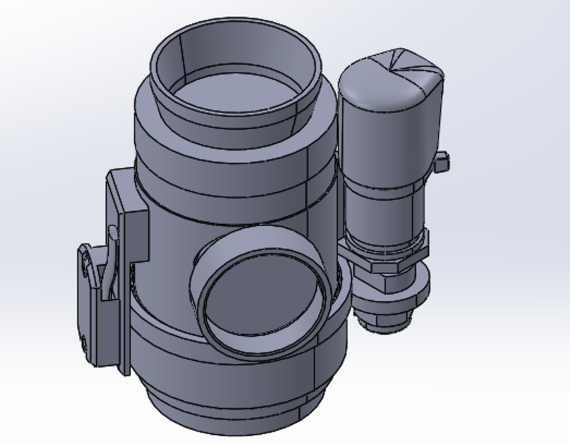 Lower Module w/In-Line Illumination & 5mm Stepper Motorized Focus