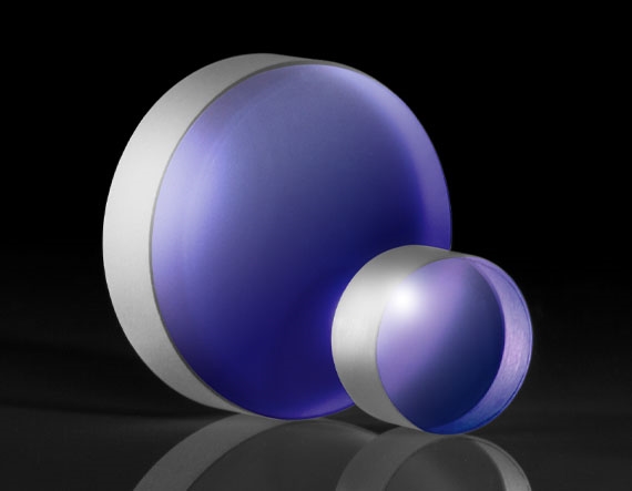 12.7mm Dia., 6.35mm Thick, Fused Silica 400nm Ti:Sapphire Mirror, 45 ...