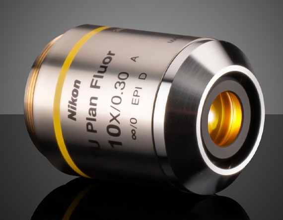 10X Objective, Nikon CFI TU Plan Fluor BD | Edmund Optics