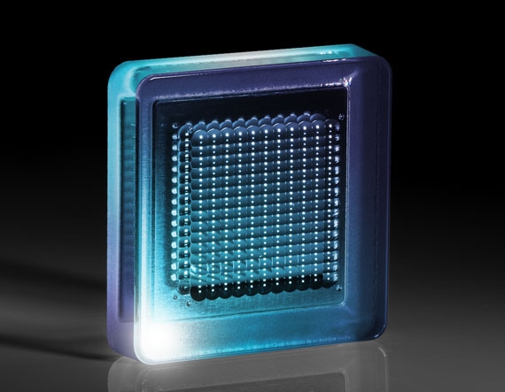 32 x 33mm Double Sided Lenslet Array, 1.2 x 1.6mm Lenslets