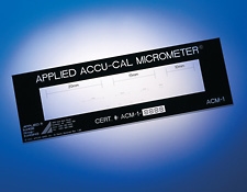 Reticle Calibration Stage Micrometer, NIST traceable