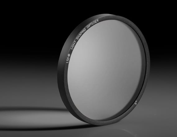 50° Diffusing Angle 25mm Dia., Fused Silica Holographic Diffuser