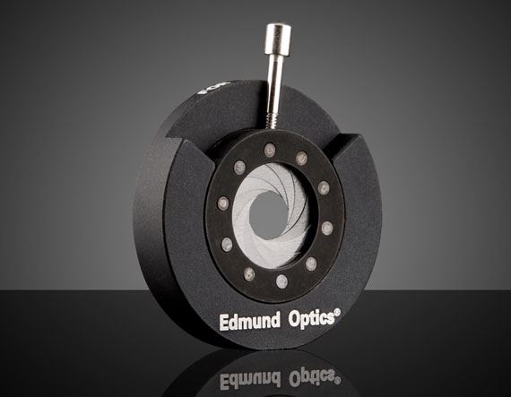 30.8mm Outer Diameter, Mounted Iris Diaphragm | Edmund Optics