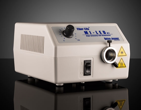 White Mi-LED Fiber Optic LED Illuminator w/ Iris | Edmund Optics