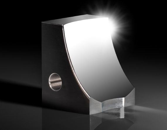 31.75mm Sq., 2.5X, Protected Aluminum Off-Axis Ellipsoidal Mirror