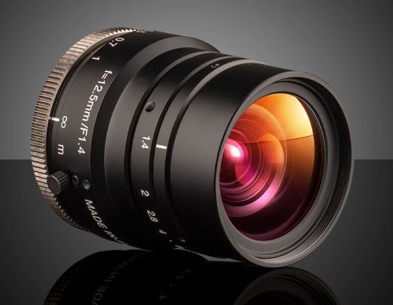 12.5mm Focal Length Lens, 1" Sensor Format | Edmund Optics