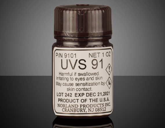 Norland Optical Adhesive NOA UVS 91, 1 oz. Application Bottle